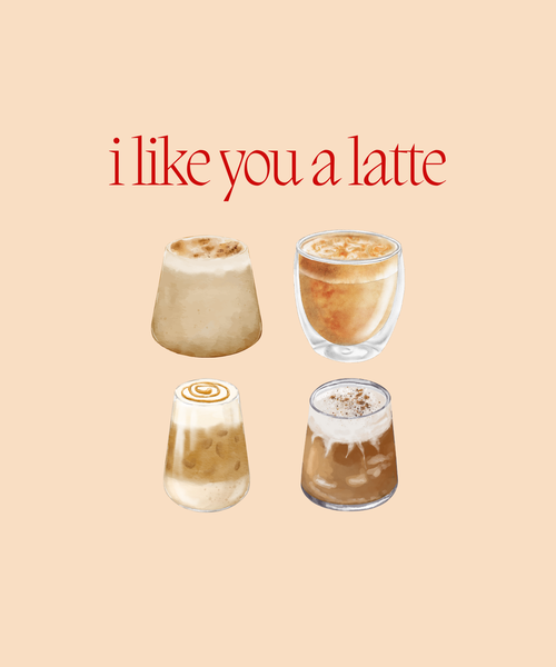 I Like You a Latte Greeting Card